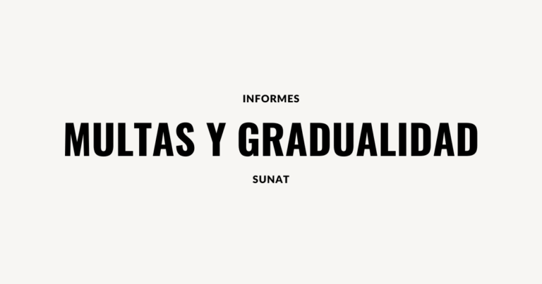 Multas y Gradualidad SUNAT - MISHA